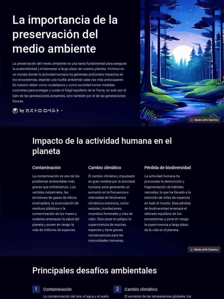 Preservación y cuidado del medio ambiente | PDF | Residuos | Contaminación