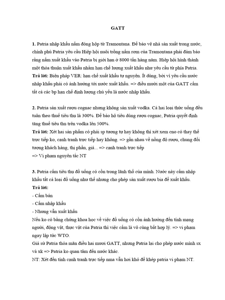 Bài Tập Case CSTMQT Thầy Thuận | PDF