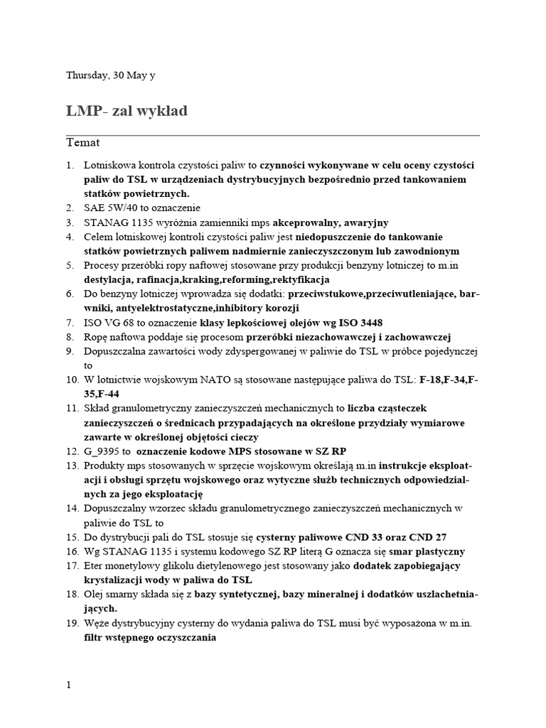 LMP Test | PDF
