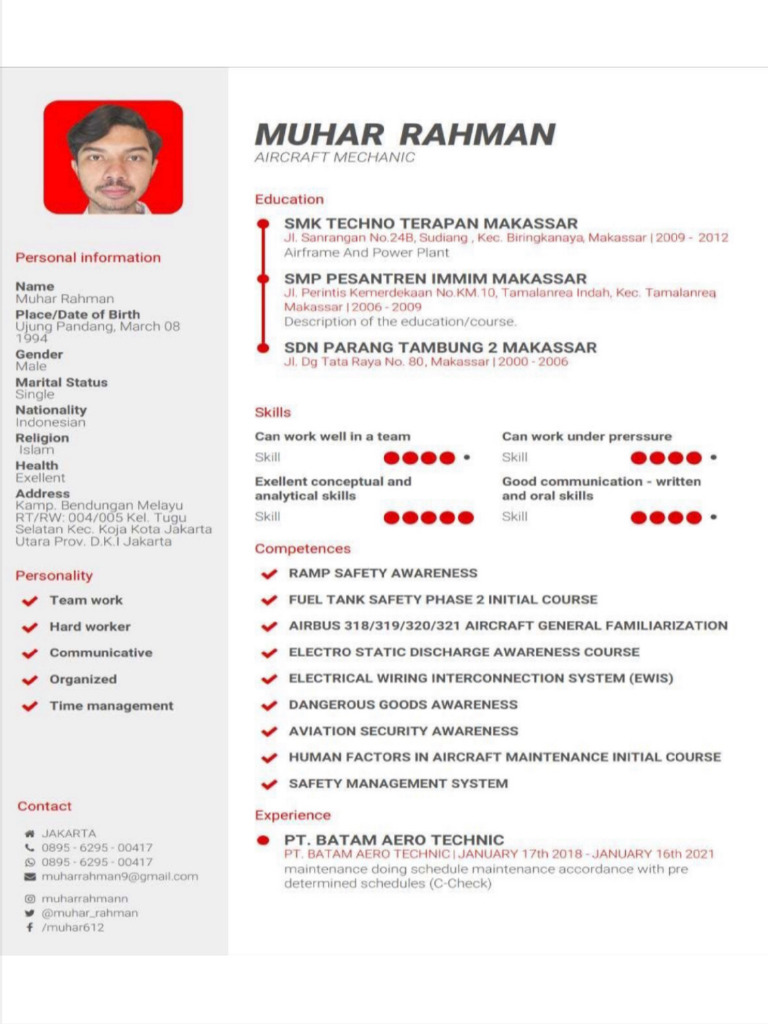 CV_Muhar Rahman | PDF