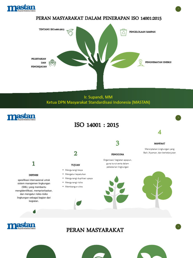 BPK Supandi PPT Peran Masyarakat Dalam Penerapan Iso 14001 | PDF