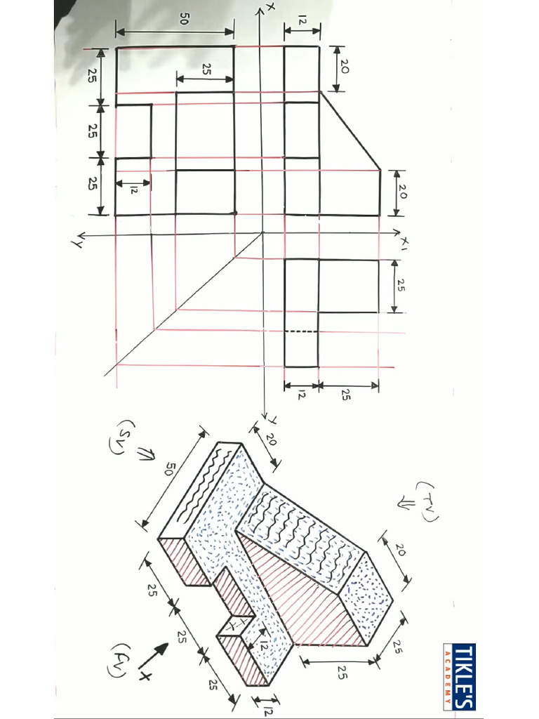 Orthographic Projection NOTES - 20240526 | PDF