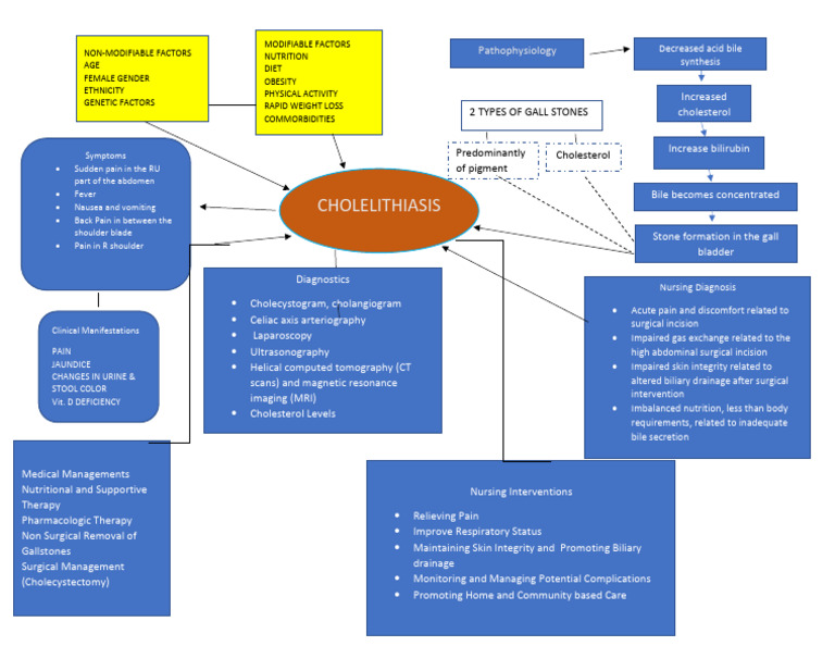 Cholelithiasis Concept Map | Download Free PDF | Clinical Medicine ...