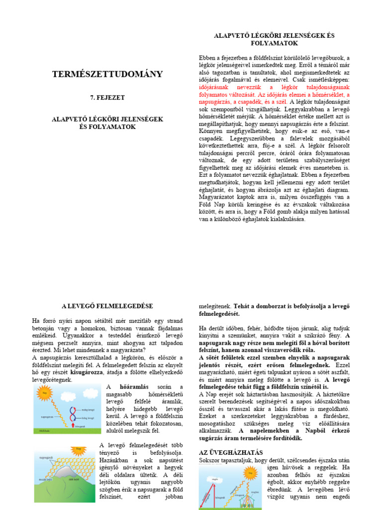 7. fejezet éghajlat, időjárás | PDF