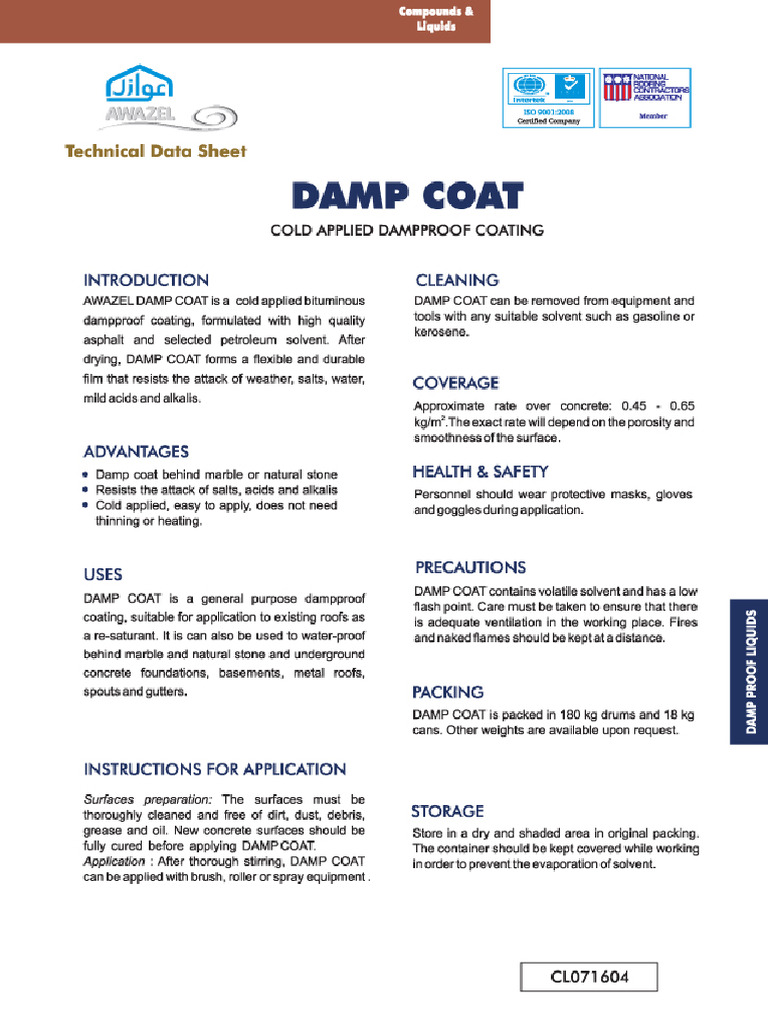 DAMP COAT | PDF