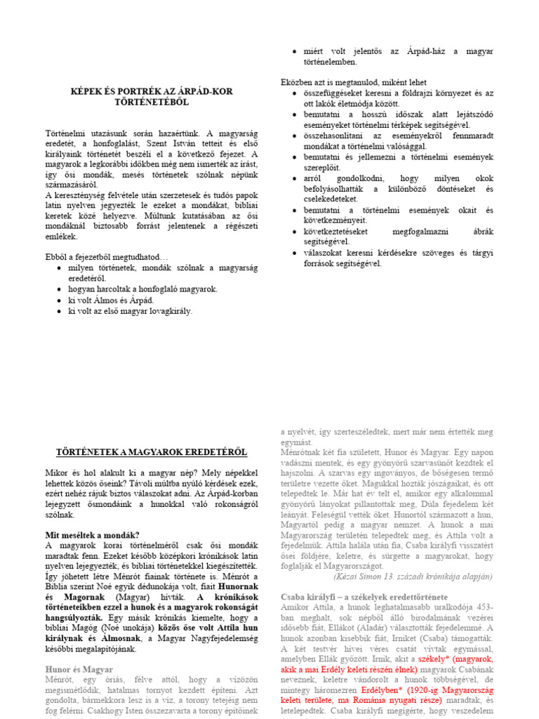 Történelem - 5. Fejezet | PDF