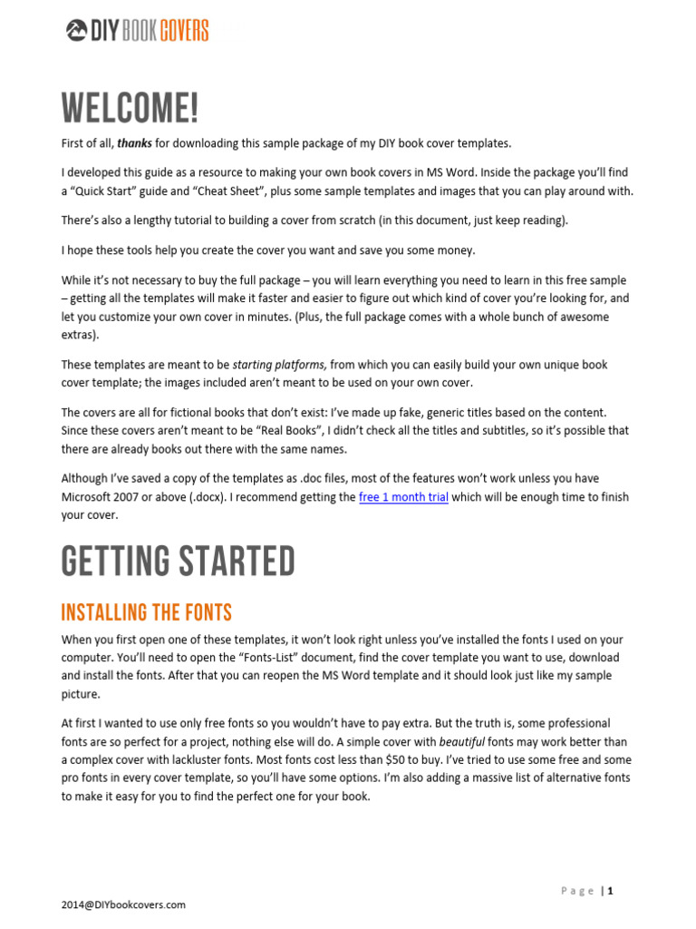 Quick Start Guide | Download Free PDF | Page Layout