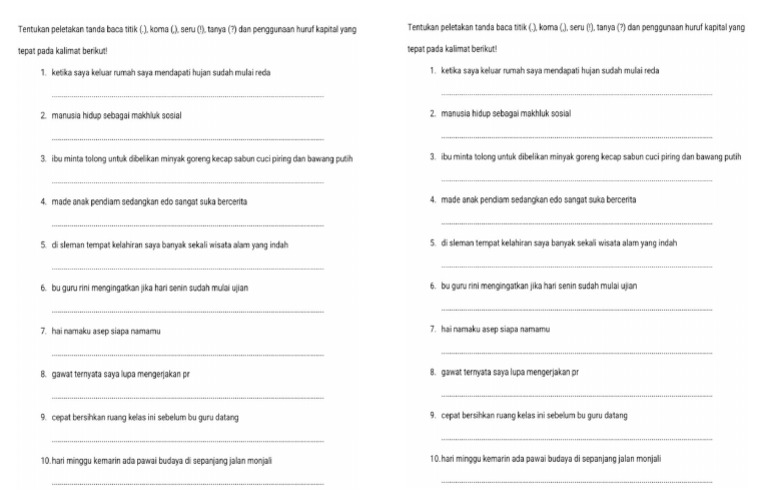 Soal Tanda Baca | PDF