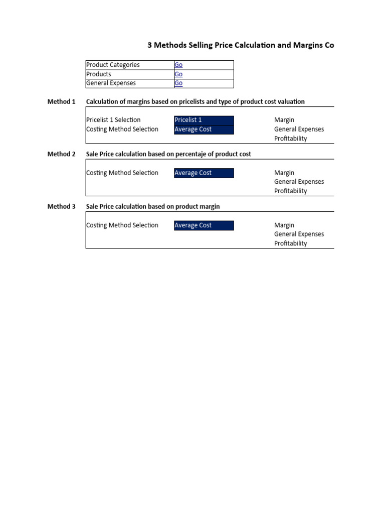 3 Methods Selling Price Calculation M2 | PDF | Cost | Profit (Economics)