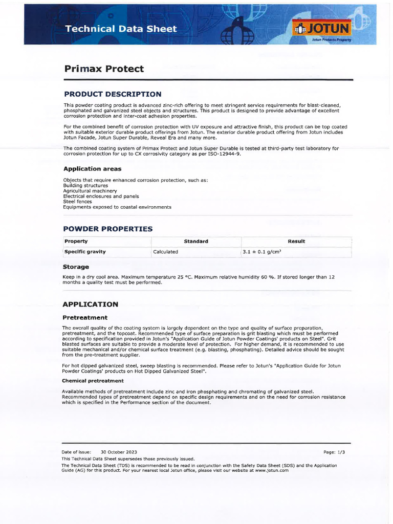 TDS - Primex Protect | PDF