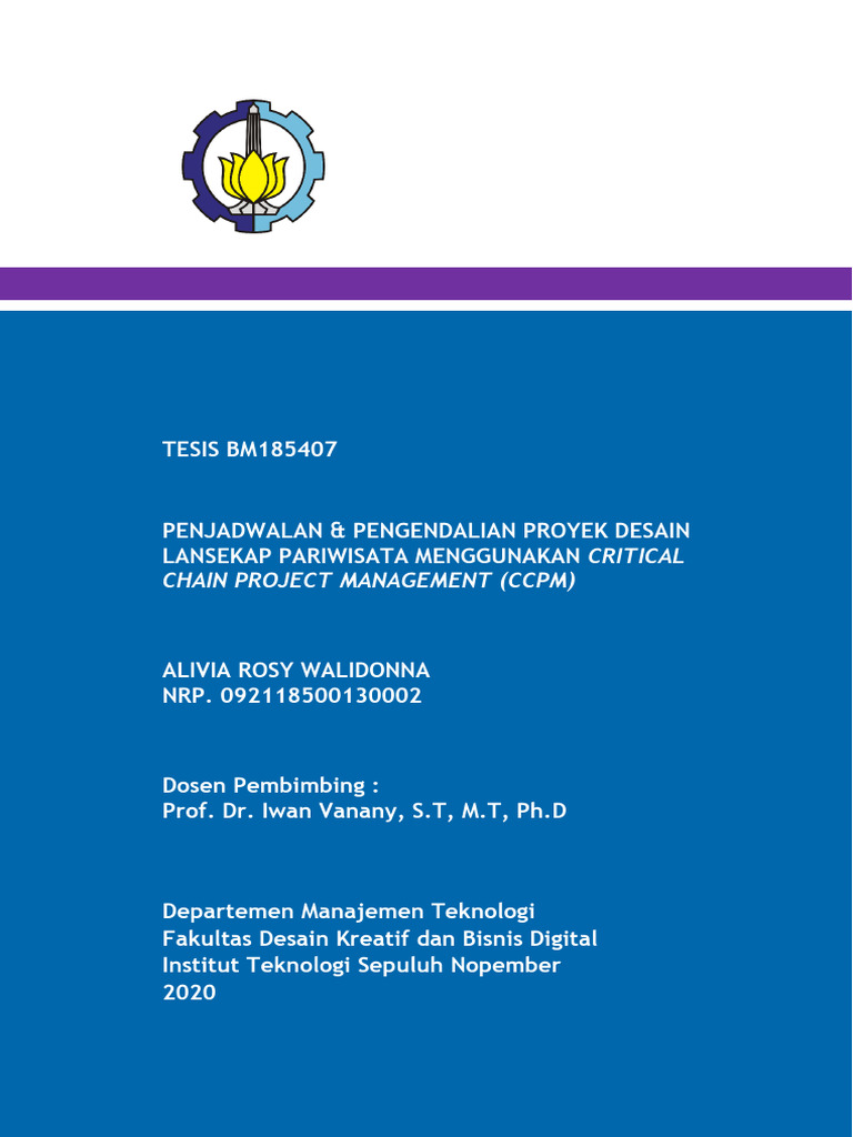 Penjadwalan & Pengendalian Proyek Desain Dengan CCPM | PDF