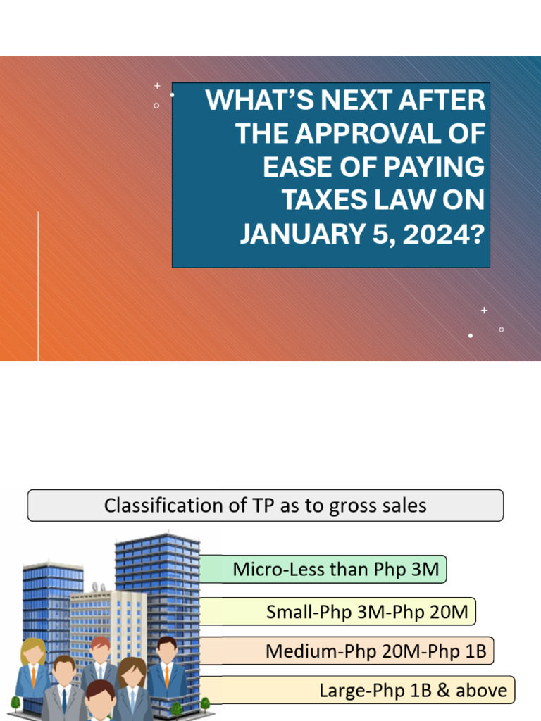 Tax Law Changes Effective January 2024 | PDF | Value Added Tax | Taxes