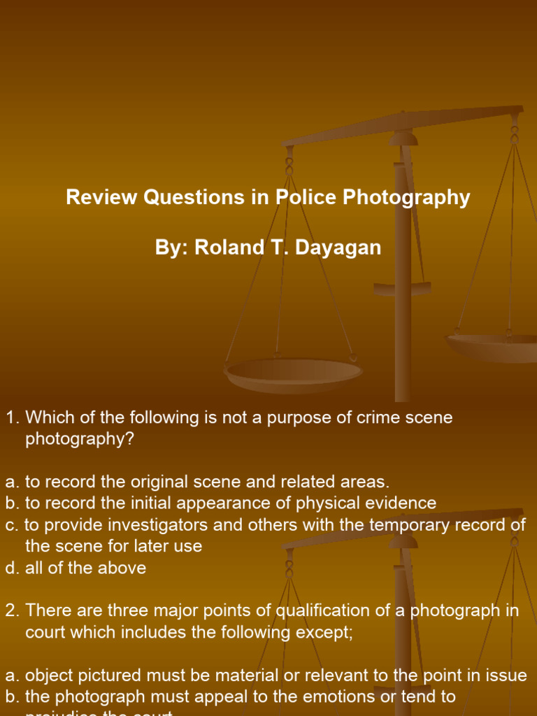 Review Questions in Photography | PDF | Camera | Camera Lens