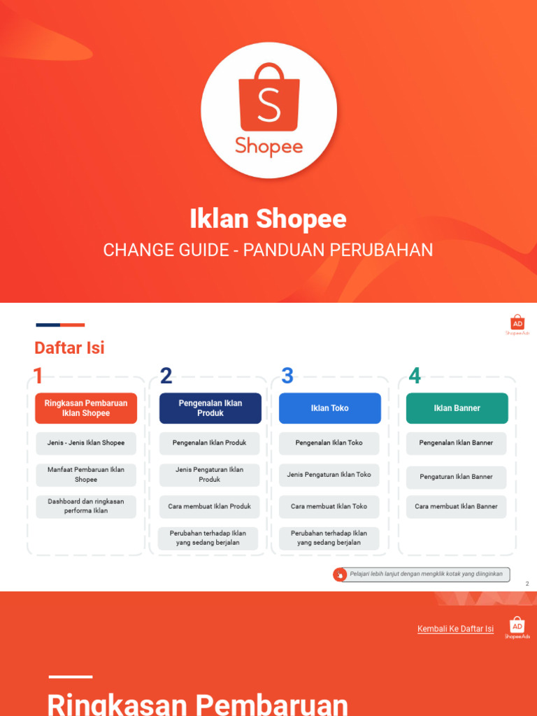 Panduan Perubahan Iklan Shopee | PDF | Pengelolaan Keuangan & Uang