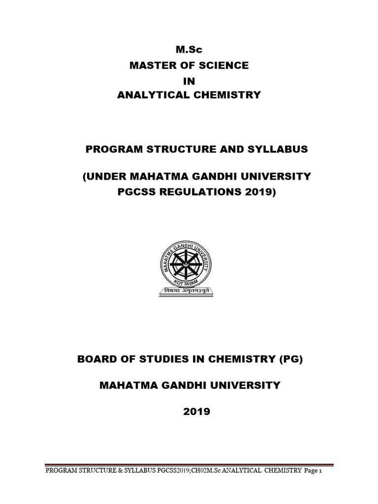 MSC Analytical Chemistry | PDF | Coordination Complex | Alkene