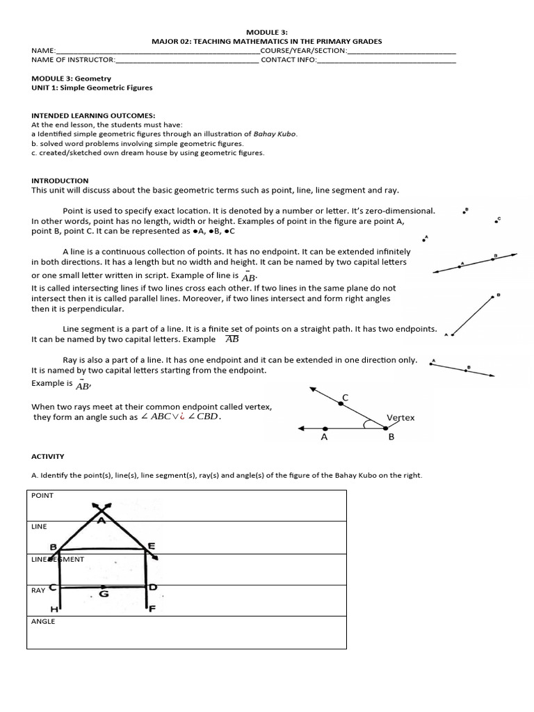 Template Major 2 Module 3 Pdf Symmetry Shape