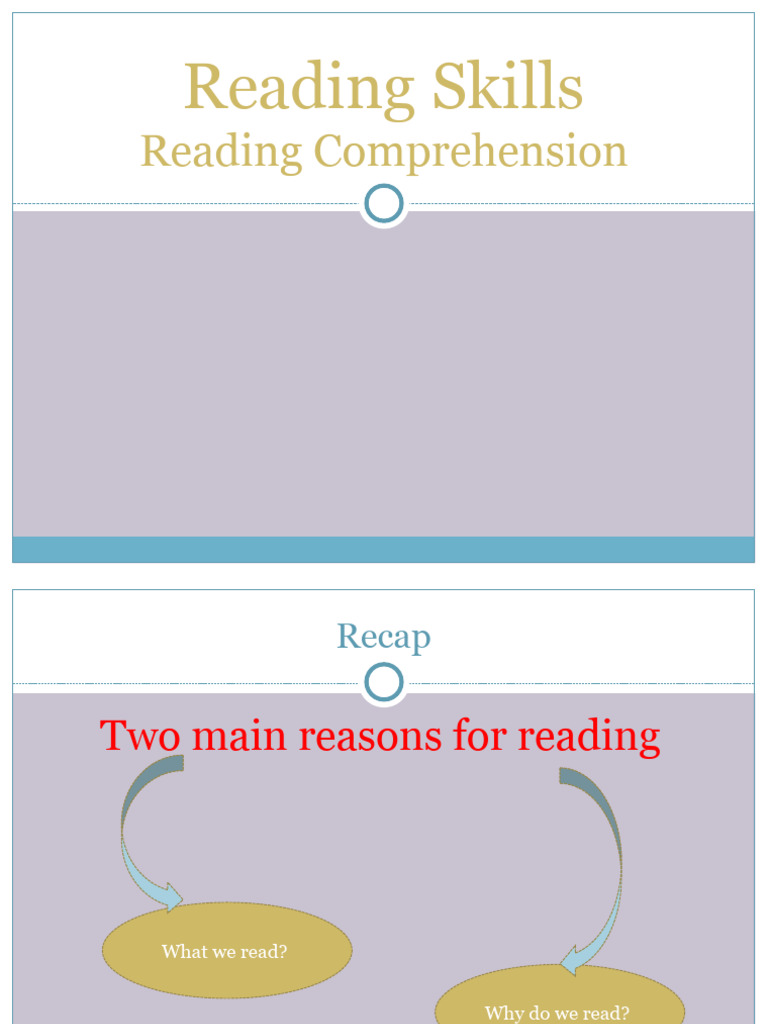 GEC1033 Reading Skills Skim N Scan | PDF | Speed Reading | Cognition