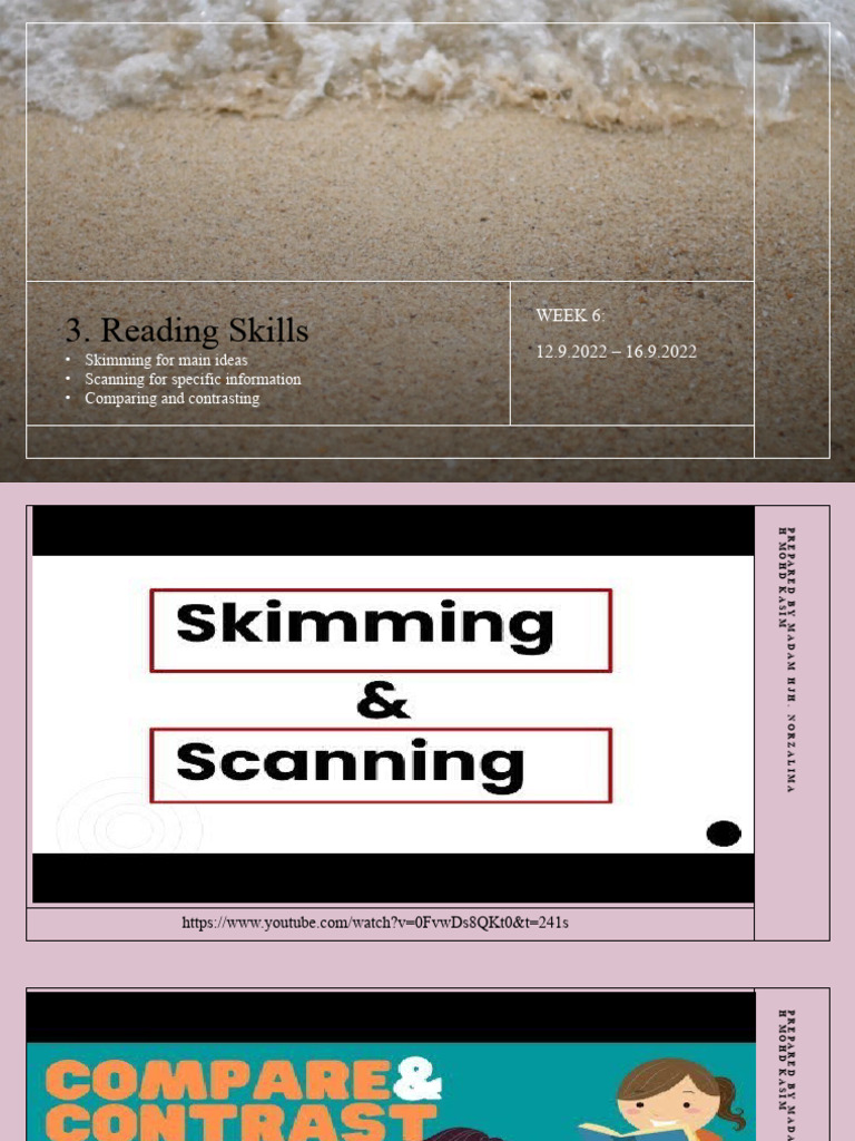 GEEC1052 WEEK 6 A Reading Skills | PDF | Speed Reading | Cognitive ...