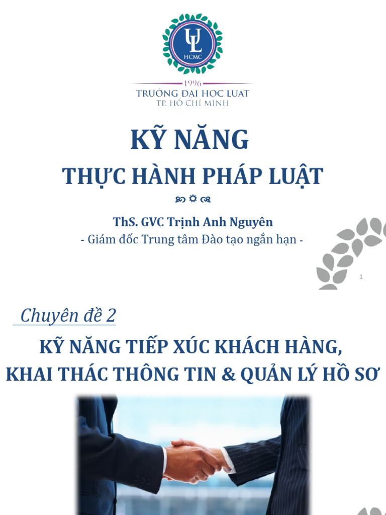 Tiep Xuc Khach Hang | PDF