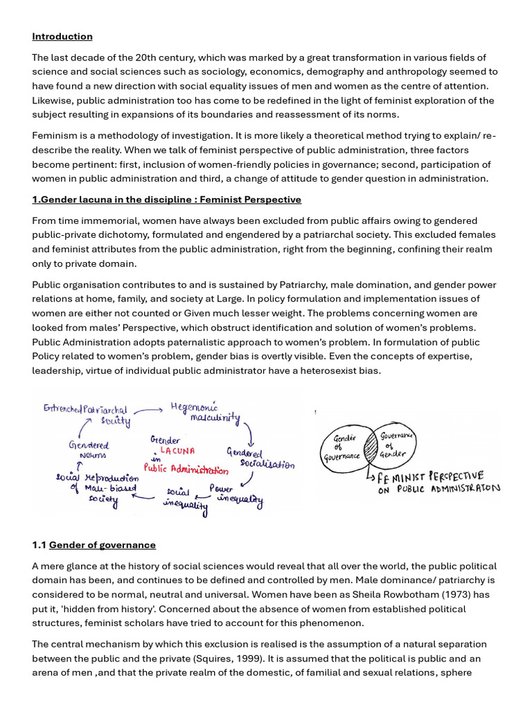 Gender Perspective in PA | PDF | Feminism | Gender Studies