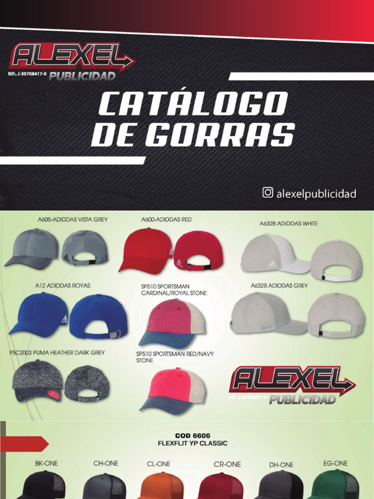 Catalogo de Gorras Alexel Todas Los Productos 19-04-24-01 | PDF