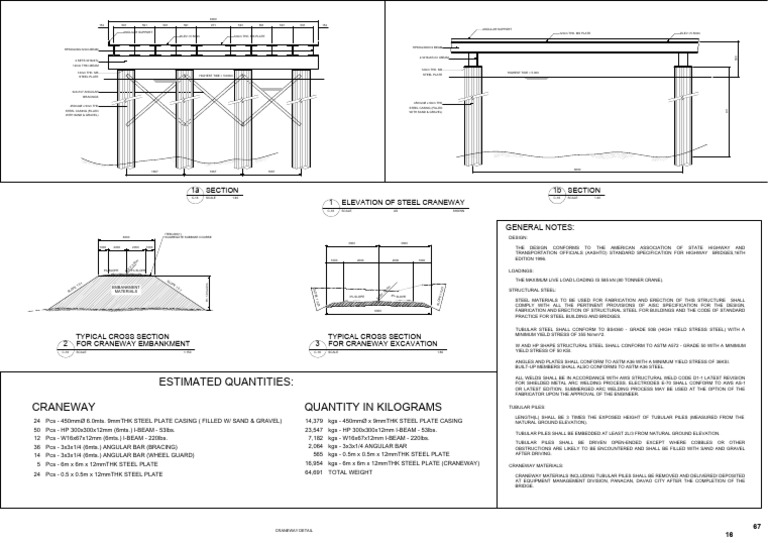 B-17 - B-18 CRANEWAY PLAN, ELEVATION AND DETAIL-B-15 | Download Free ...