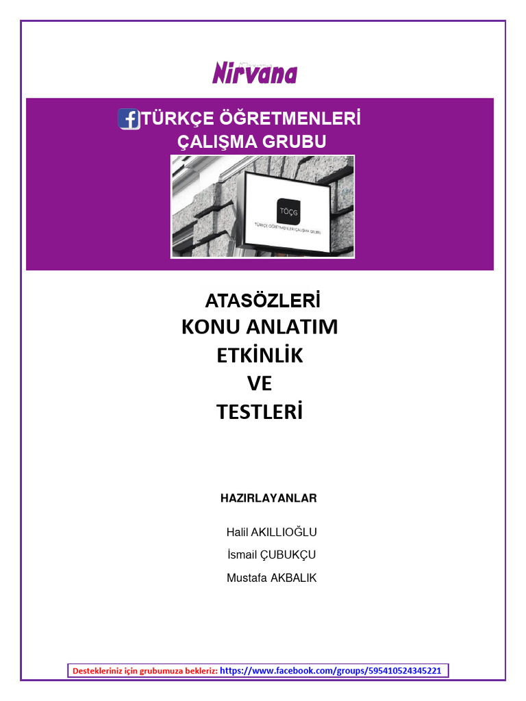 Atasözleri - Halil AKILLIOĞLU - İsmail ÇUBUKÇU - Mustafa AKBALIK | PDF