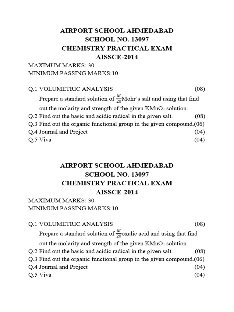 Chem Prac | PDF