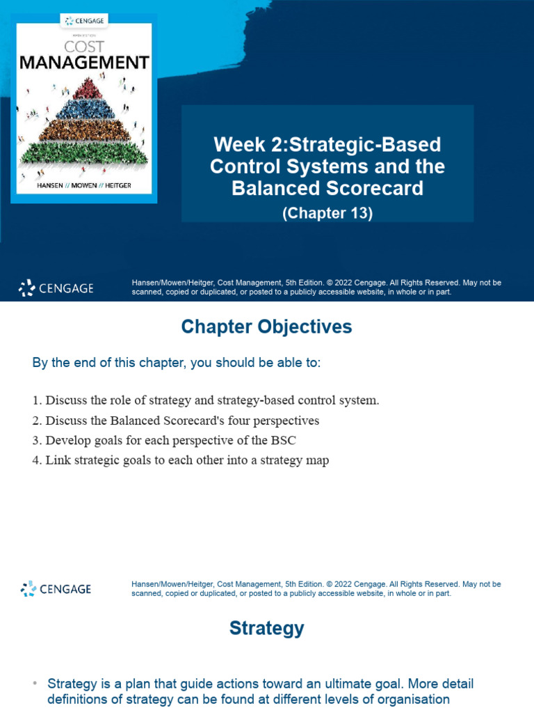 Week 2 - Strategic Performance Measurement System | PDF | Cost ...