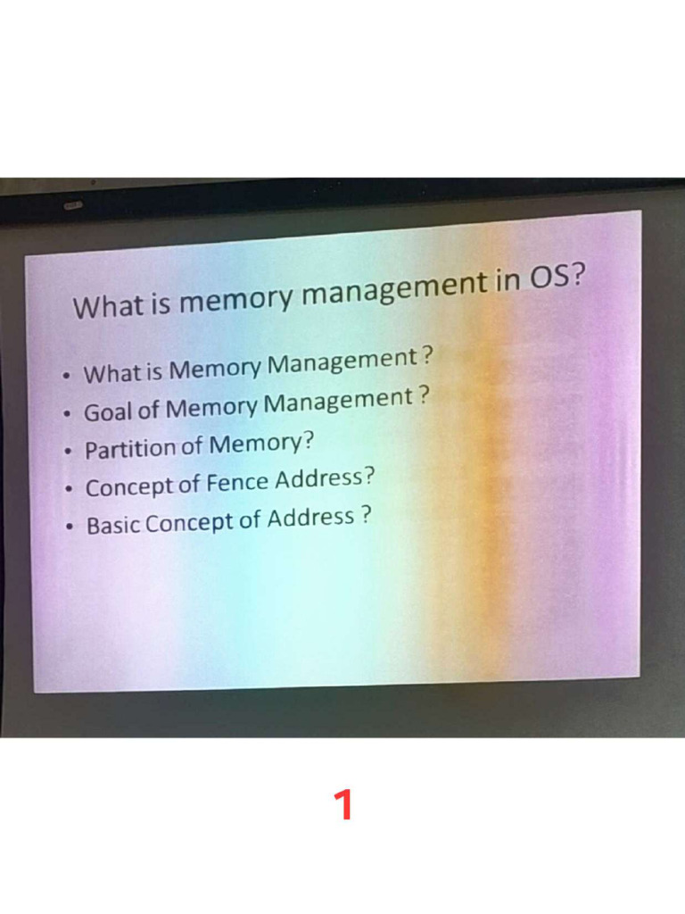 OS (Unit-3) - Memory Management | PDF
