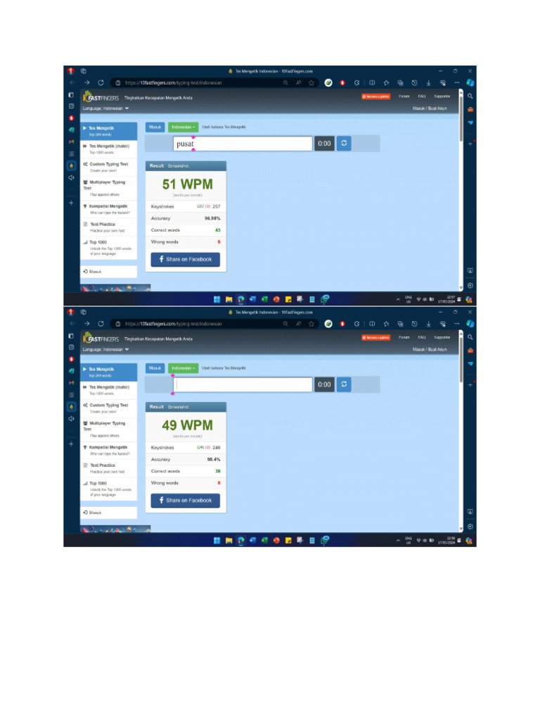Typing Test - For Beginner | PDF