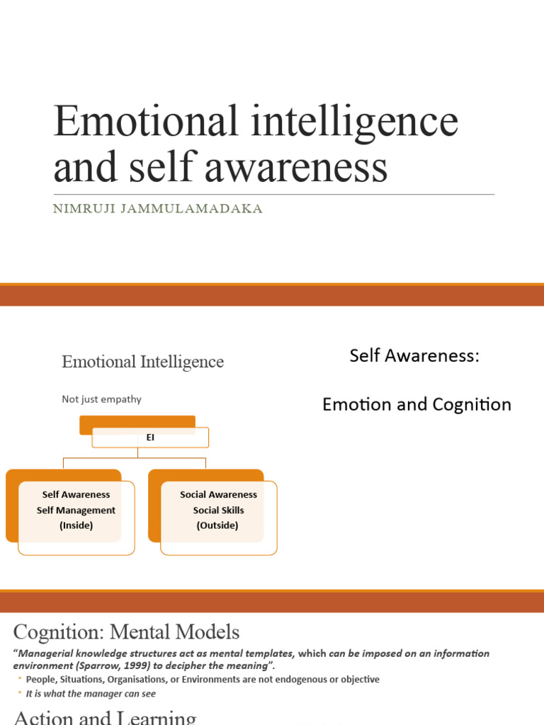 Session 2 Emotional Intelligence and Self Awareness | PDF | Knowledge ...