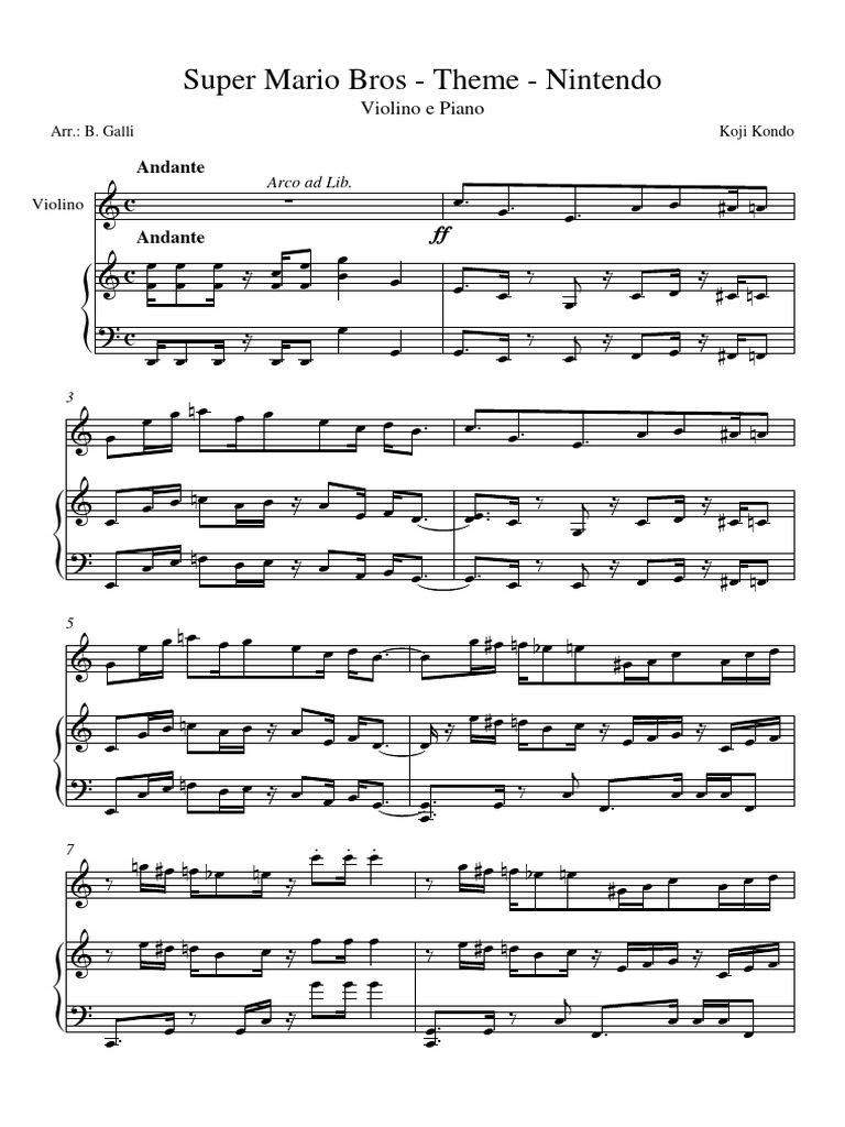 Qdoc - Tips Super Mario Theme Violin Piano | PDF