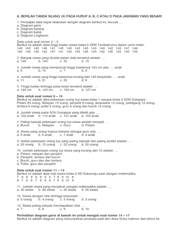 MTK Kls 6 Pengolahan Data | PDF