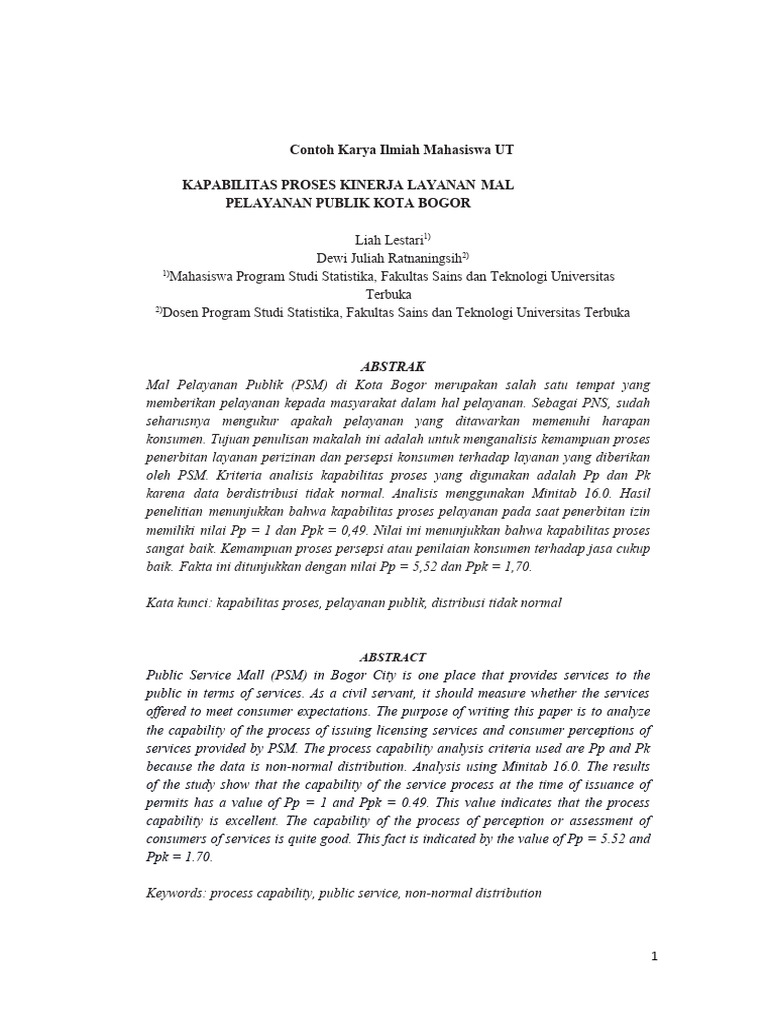 Contoh Artikel Karil Dari Panduan Dalam Format MS Word | PDF