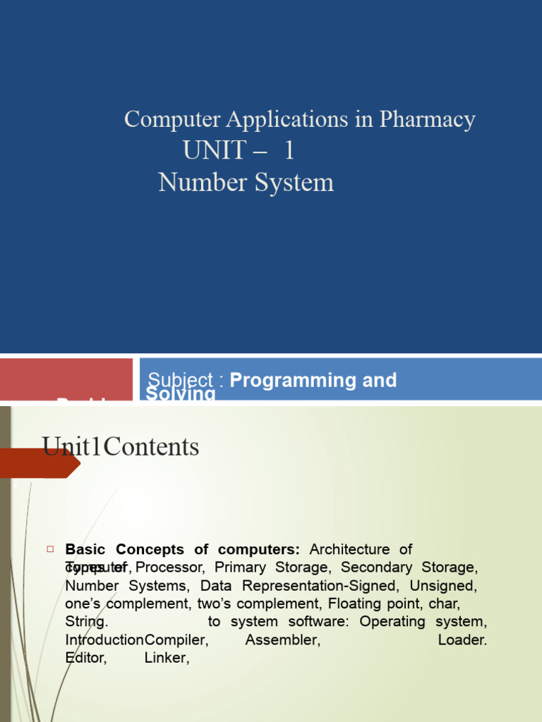 Unit 1 Number System-1 | PDF | Random Access Memory | Computer Data Storage