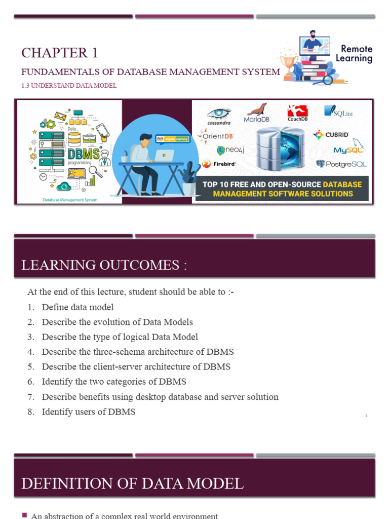 Chapter 1.3 | PDF | Databases | Data Model