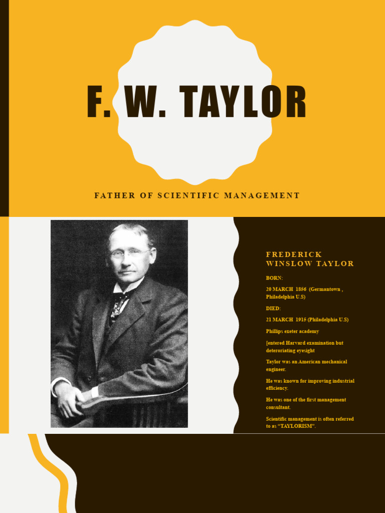 Scientific Management by F.W. Taylor | PDF | Employment | Business ...