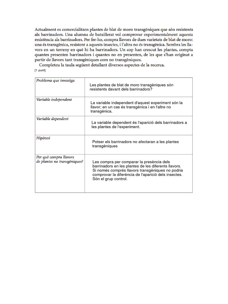 Exercici 1 - Disseny Experimental | PDF