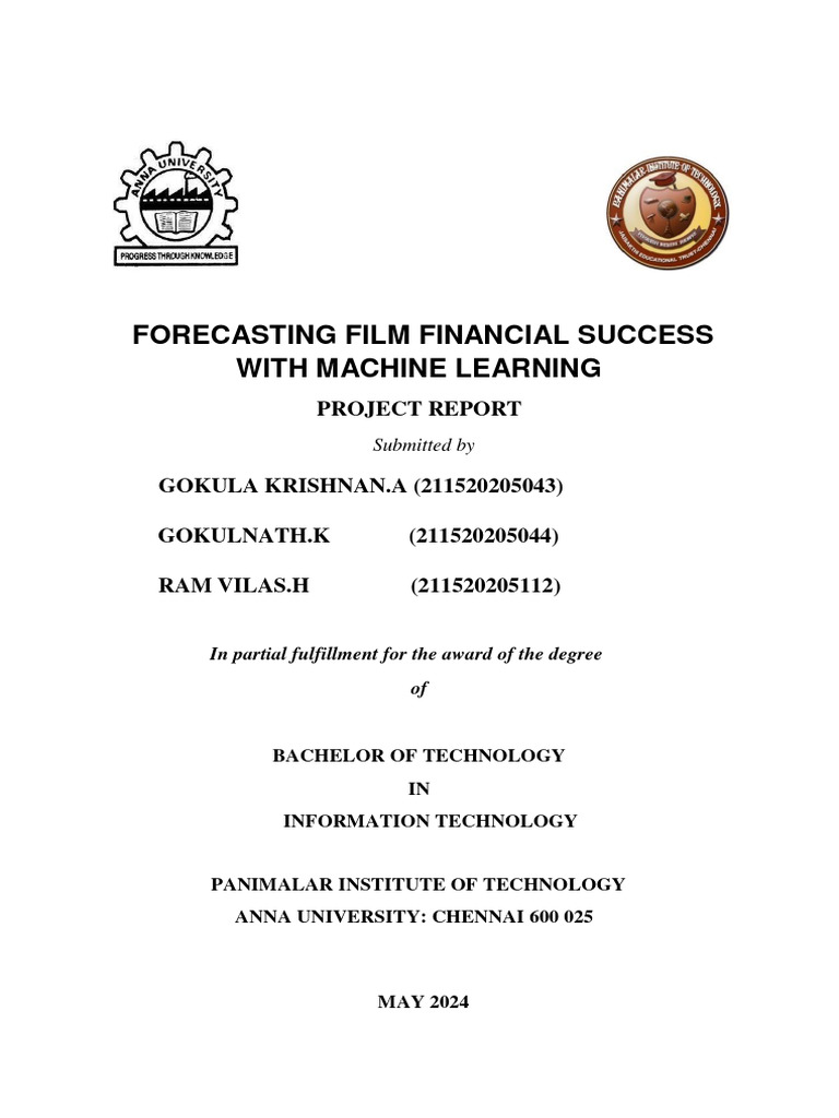 Final Report | PDF | Support Vector Machine | Machine Learning