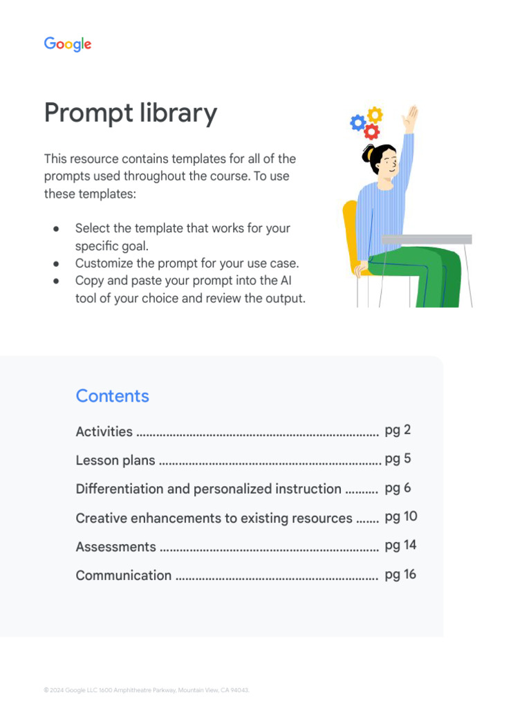 Prompt Library | PDF | Educational Assessment | Learning