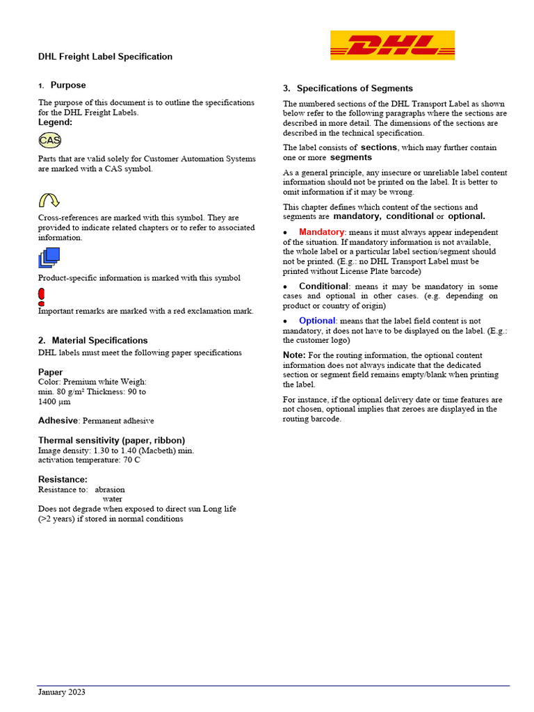 Glo Freight Label Definition | PDF | Barcode | Written Communication