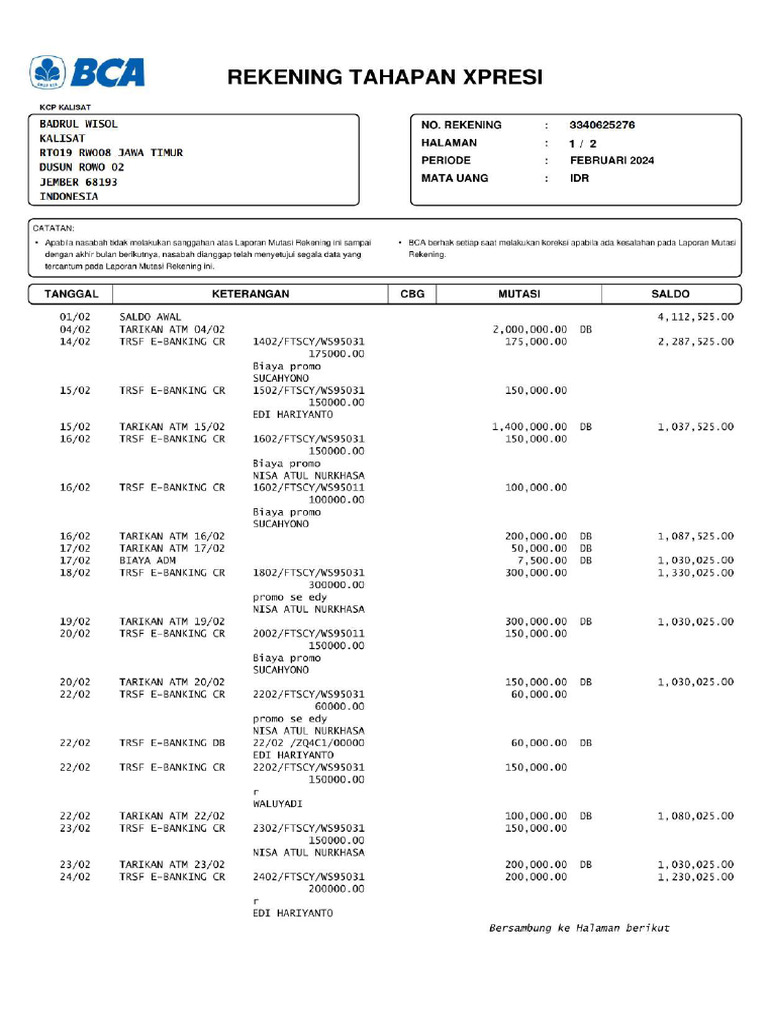 Badrul Feb-Apr 2024 BCA | PDF