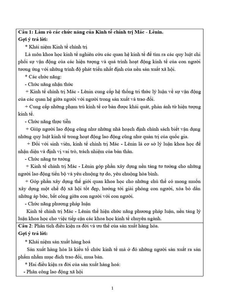 1. Câu Hỏi Tham Khảo Ktct Bổ Sung | PDF