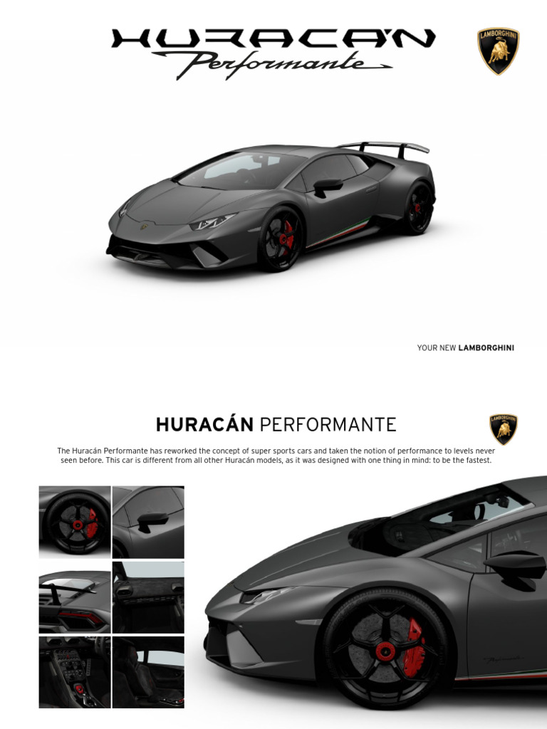 Huracán Performante - !! 4T30DE 1 | PDF | Off Road Vehicles | Private Transport