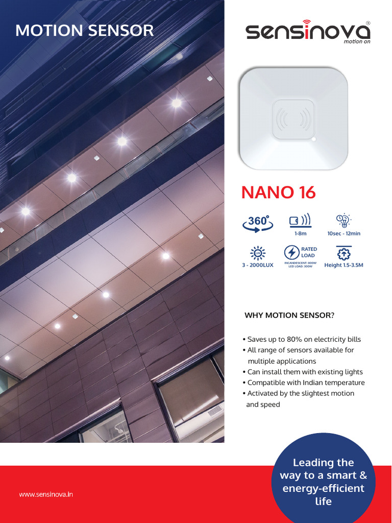 SENSINOVA - Sensor LIGHT Flyer | PDF