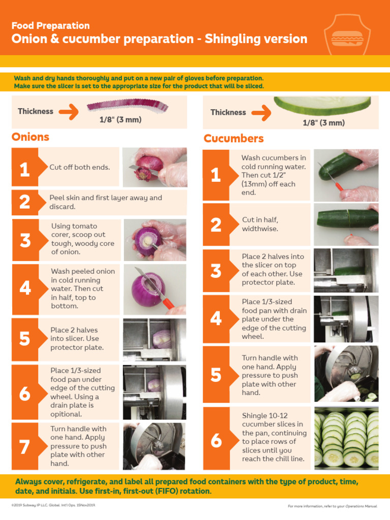 Global Onion and Cucumber Prep | PDF