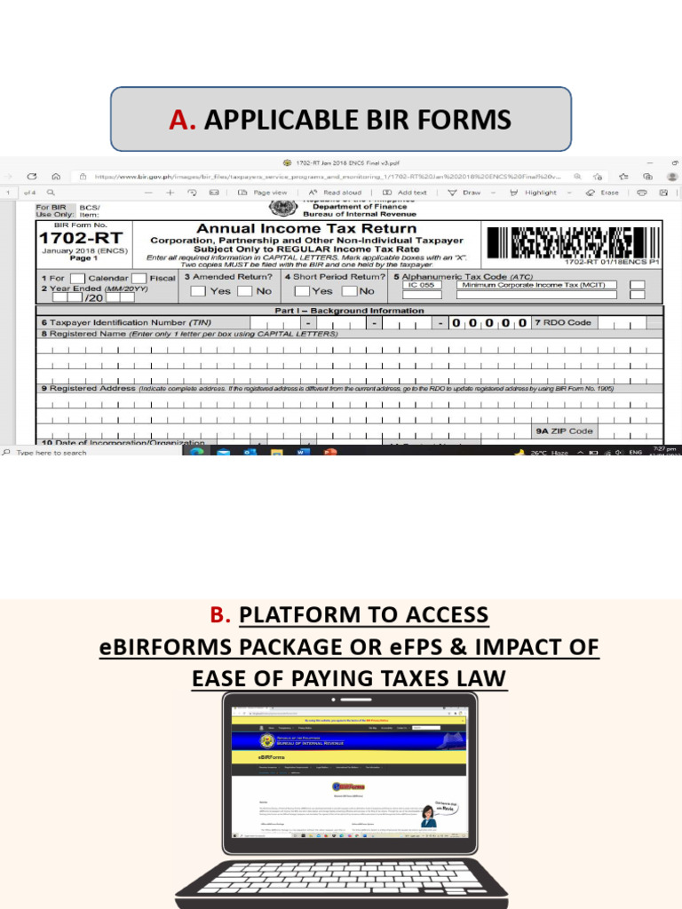Handout - Income Tax Return (March 8, 2024) | PDF