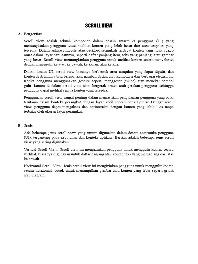 LKPD 4 Scroll View Figma - Informatika | PDF