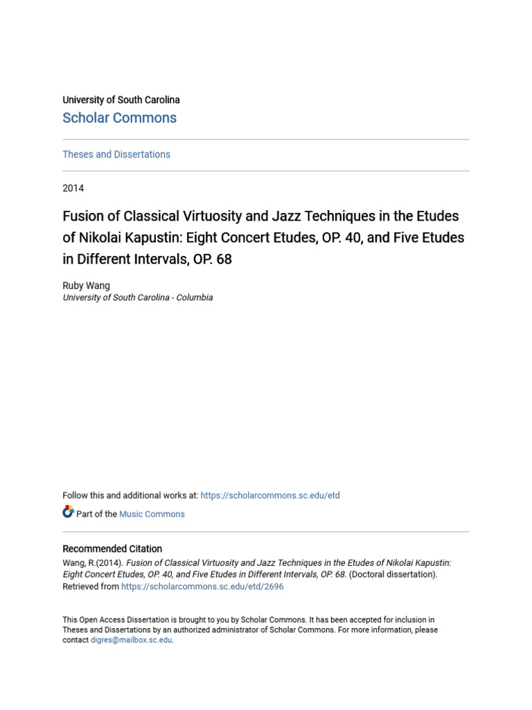 Fusion of Classical Virtuosity and Jazz Techniques in the Etudes | PDF | Jazz | Frédéric Chopin